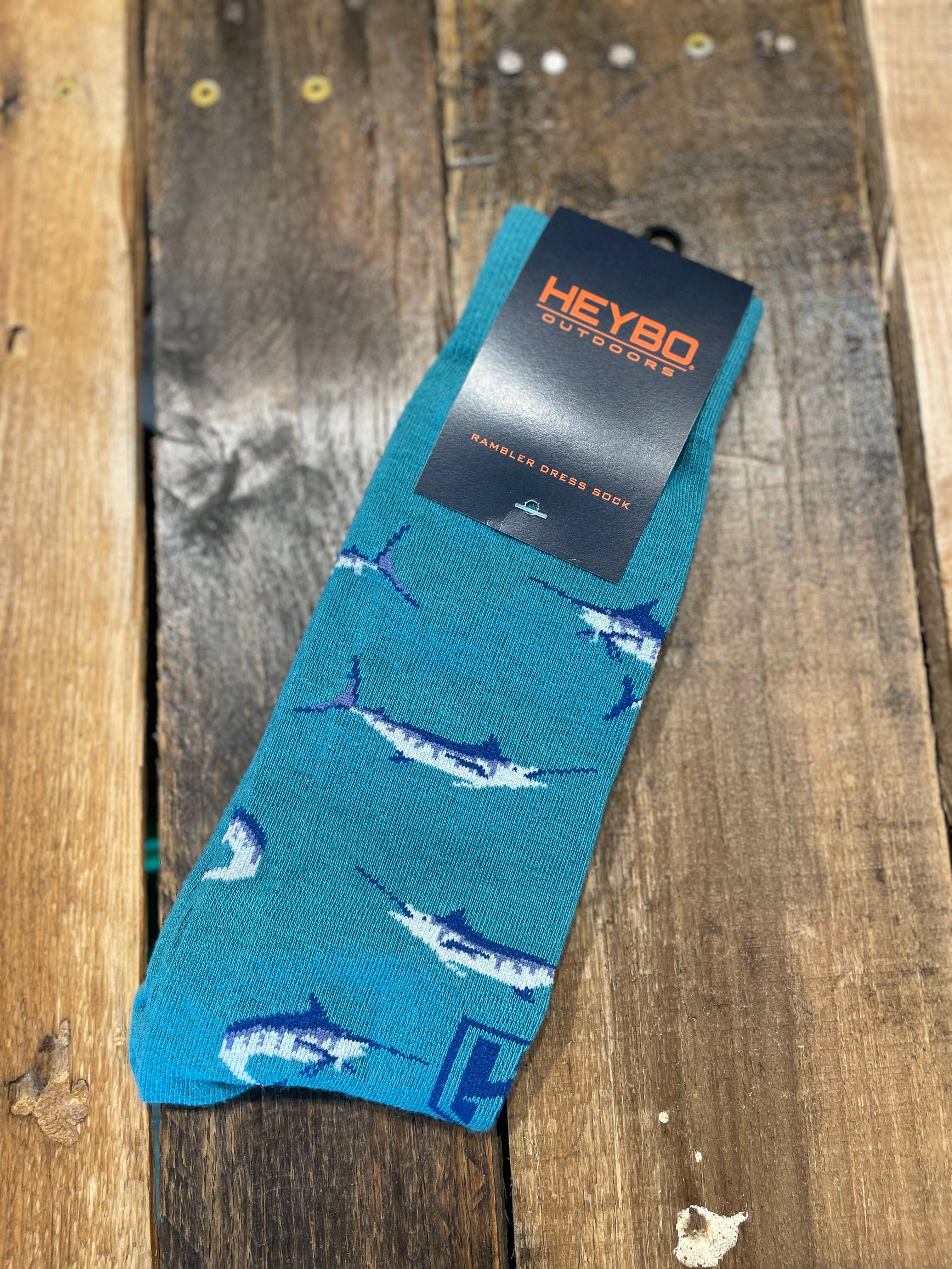 Heybo Outdoors: Marlin-Teal Sock – Broad River Mercantile